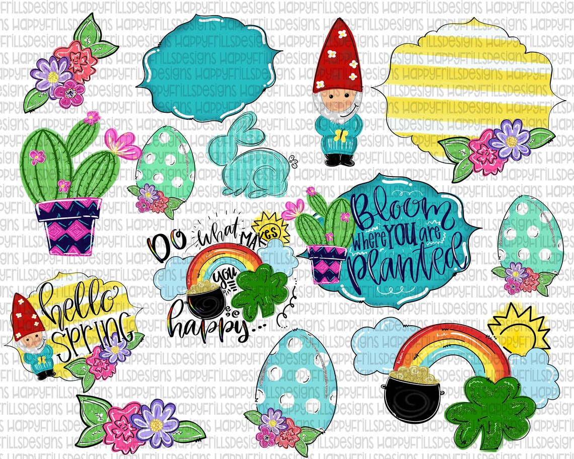 Spring Bundle & Designs for Designing and Sublimation - Etsy