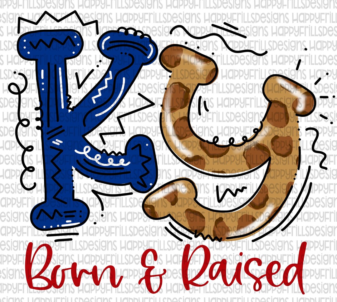 Kentucky, Born & Raised Outline Png Instant Download, Design for ...