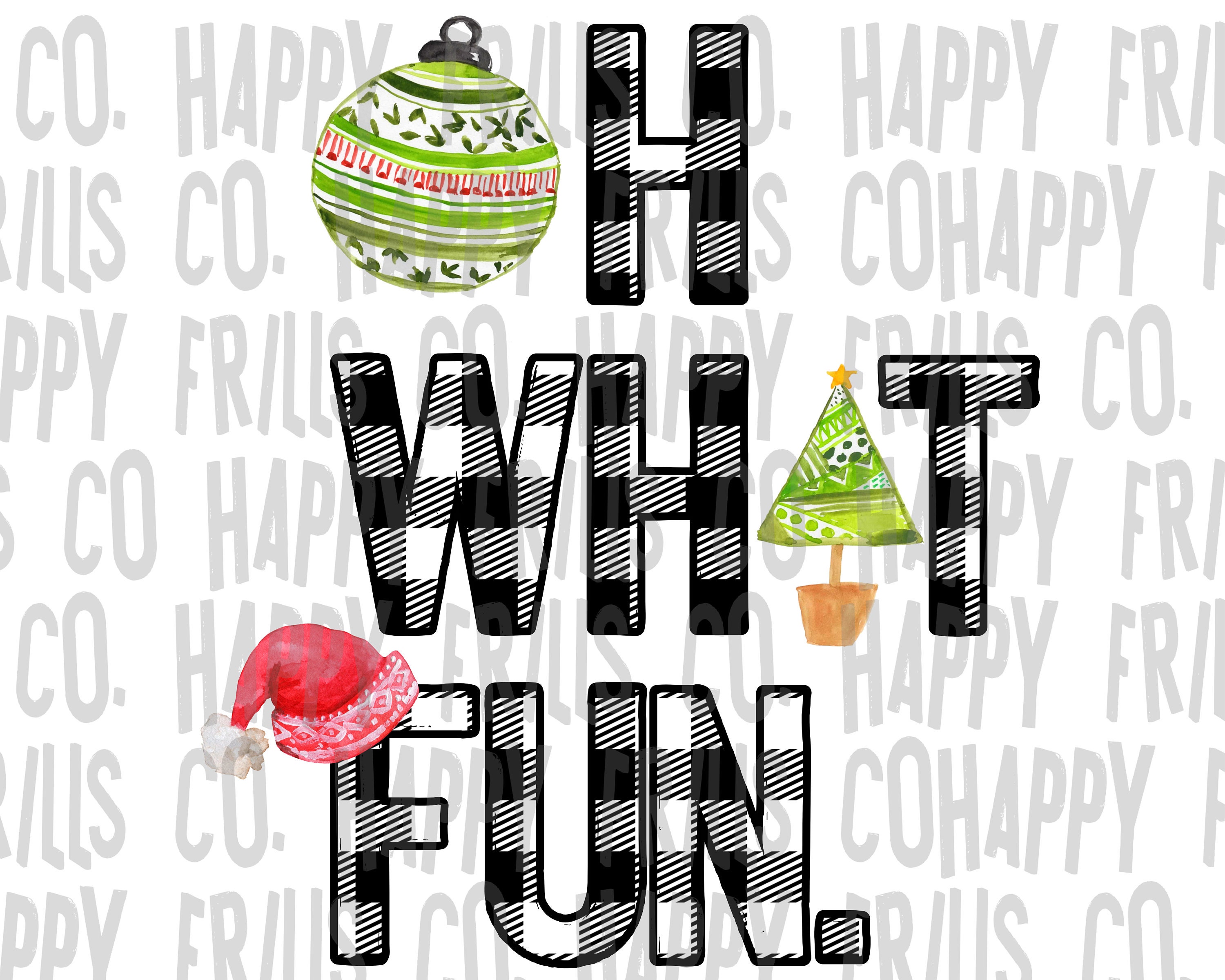 Oh What Fun Holiday/ Christmas Digital Image Png Instant - Etsy