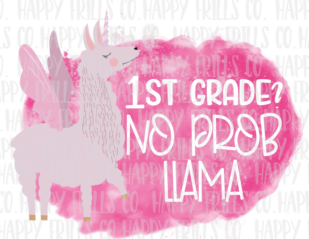 Back to School Girls No Prob Llama Bundle Pre-k Through 5th Included ...