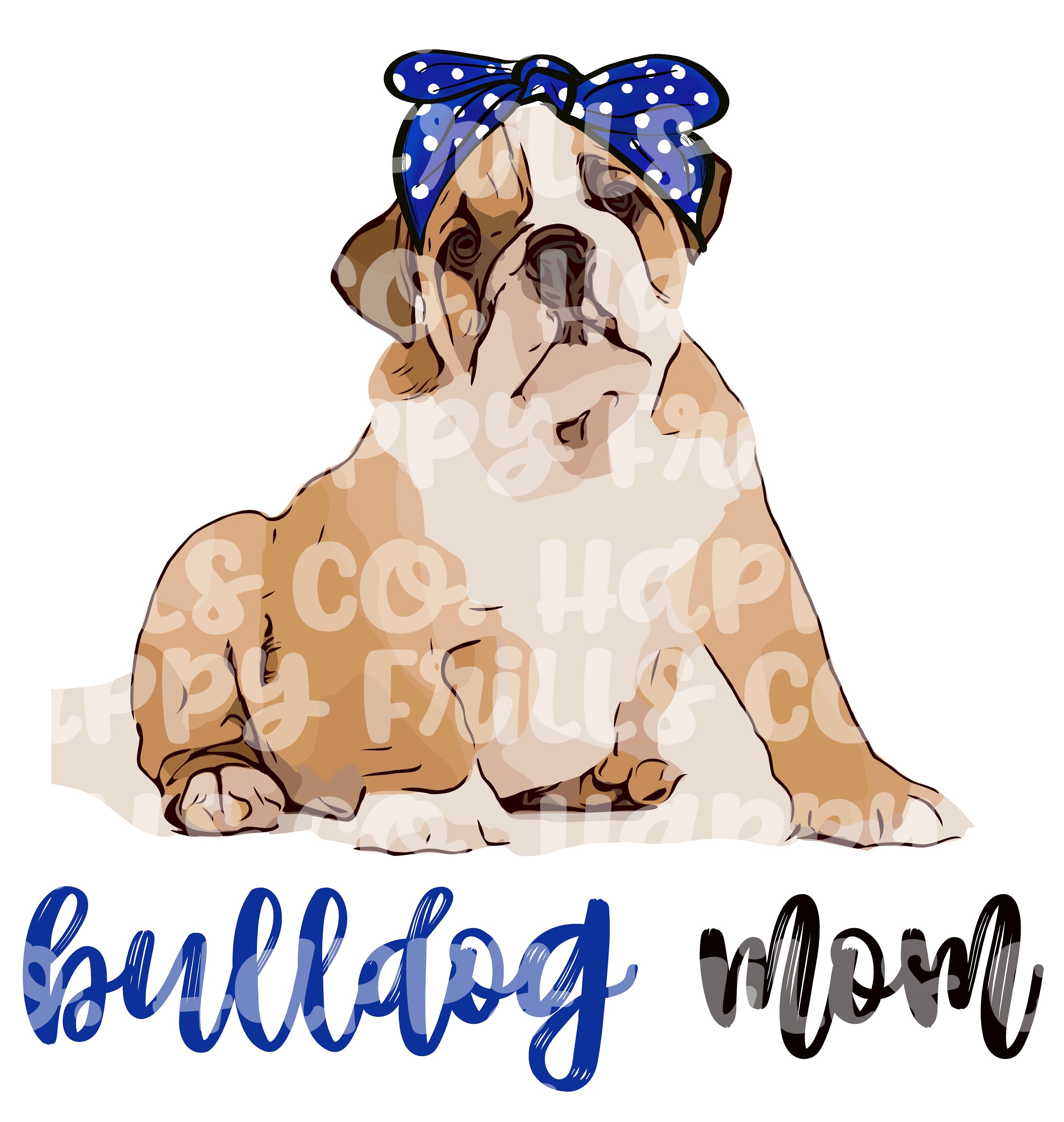 Bulldog Mom Png Instant Download Bull Mama Design/ Designs - Etsy