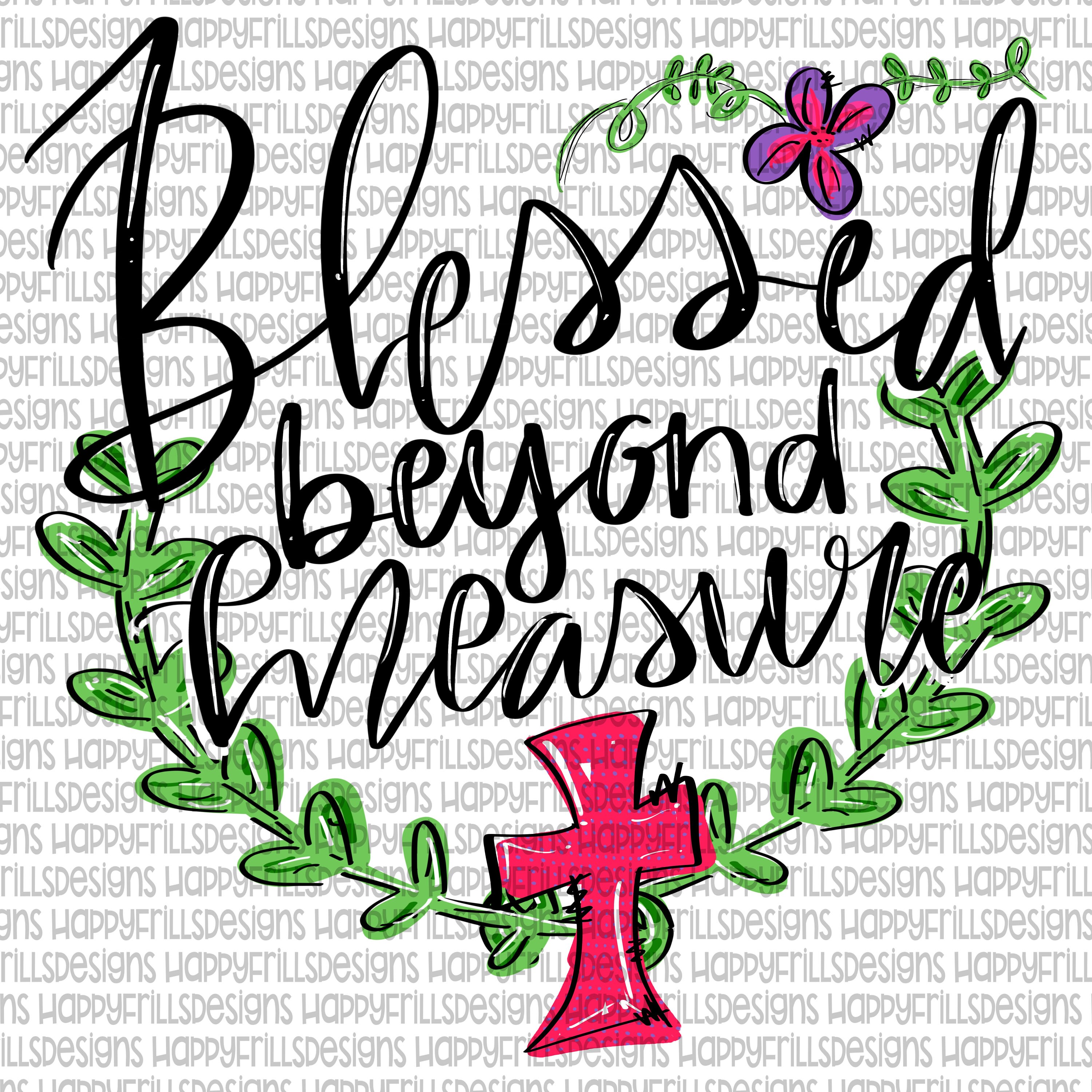Blessed beyond measure design Digital image png instant | Etsy