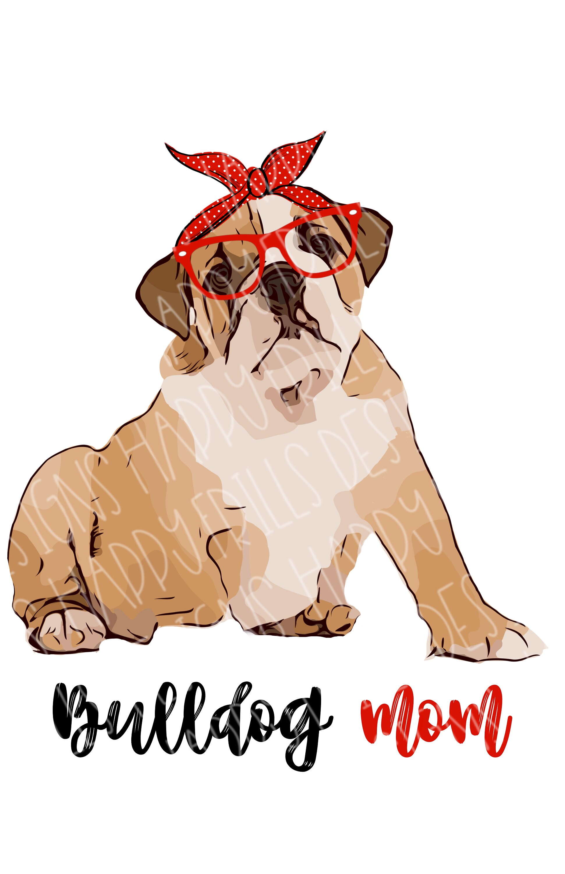 Bulldog Mom Png Instant Download Bull Mama Design/ Designs - Etsy