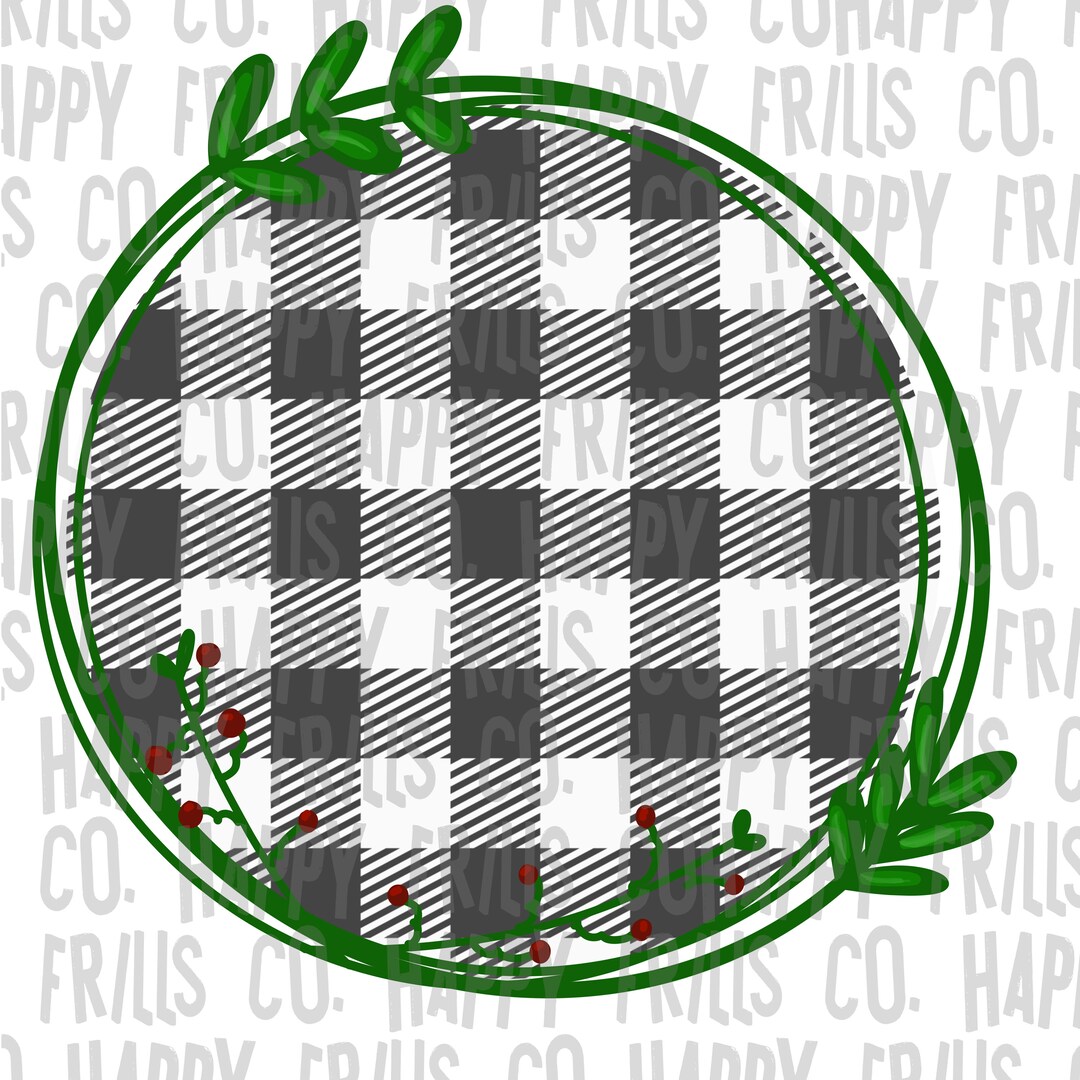 Christmas Monogram Frame Digital Image Png Instant Download - Etsy
