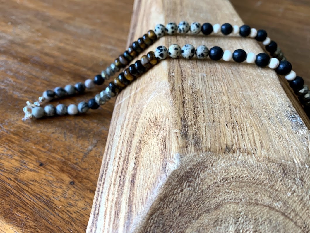 Protection Necklace for Mens Multi Stone Necklace Mens - Etsy