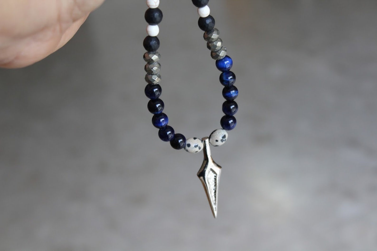Protection Necklace for Mens Multi Stone Necklace Mens - Etsy