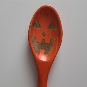Halloween Wooden Spoon, Wooden Halloween Decor, Fall Kitchen Decor ...