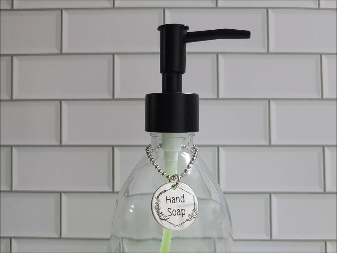 Hexagon Floral Stainless Steel Soap Tags | Soap Labels | Dish Soap ...