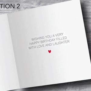 Hand-drawn Scripty Happy Birthday Card With Red Heart Detail, Greetings ...