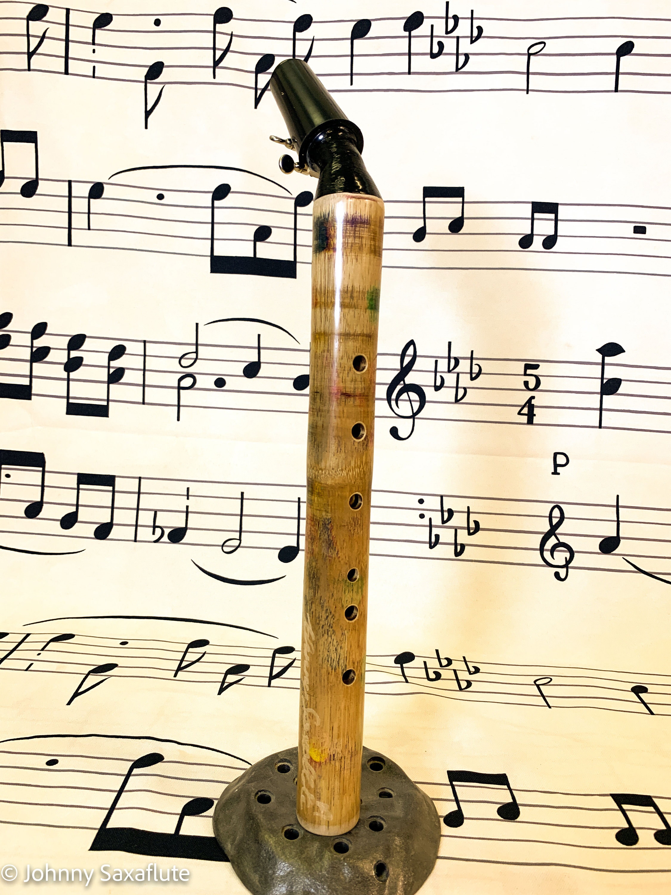Alto Sax Hardwood Bamboo Saxophone. "saxaflute" Key of A Hard Bamboo ...
