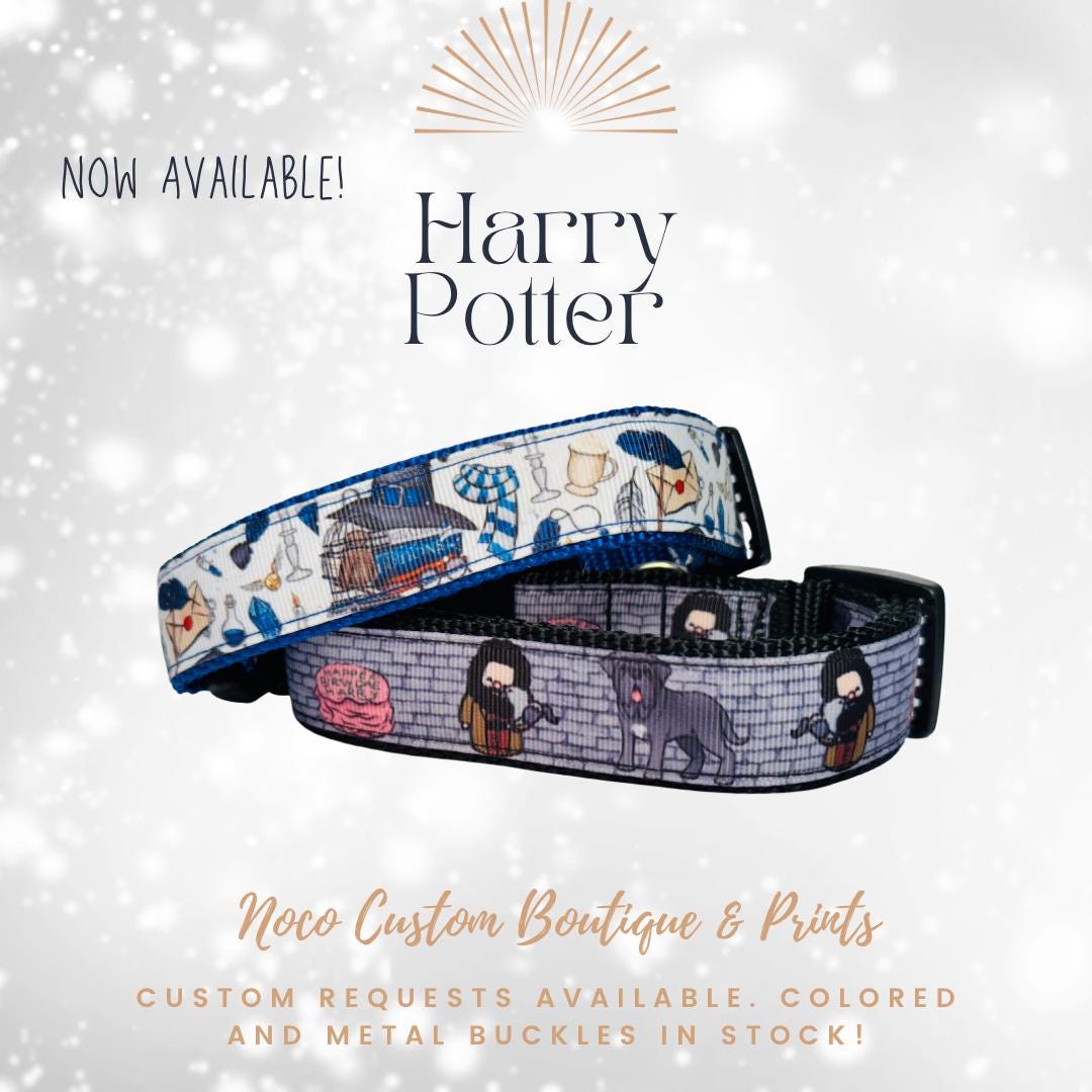 1" Harry Potter Hagrid Ravenclaw Dog Collars - Etsy