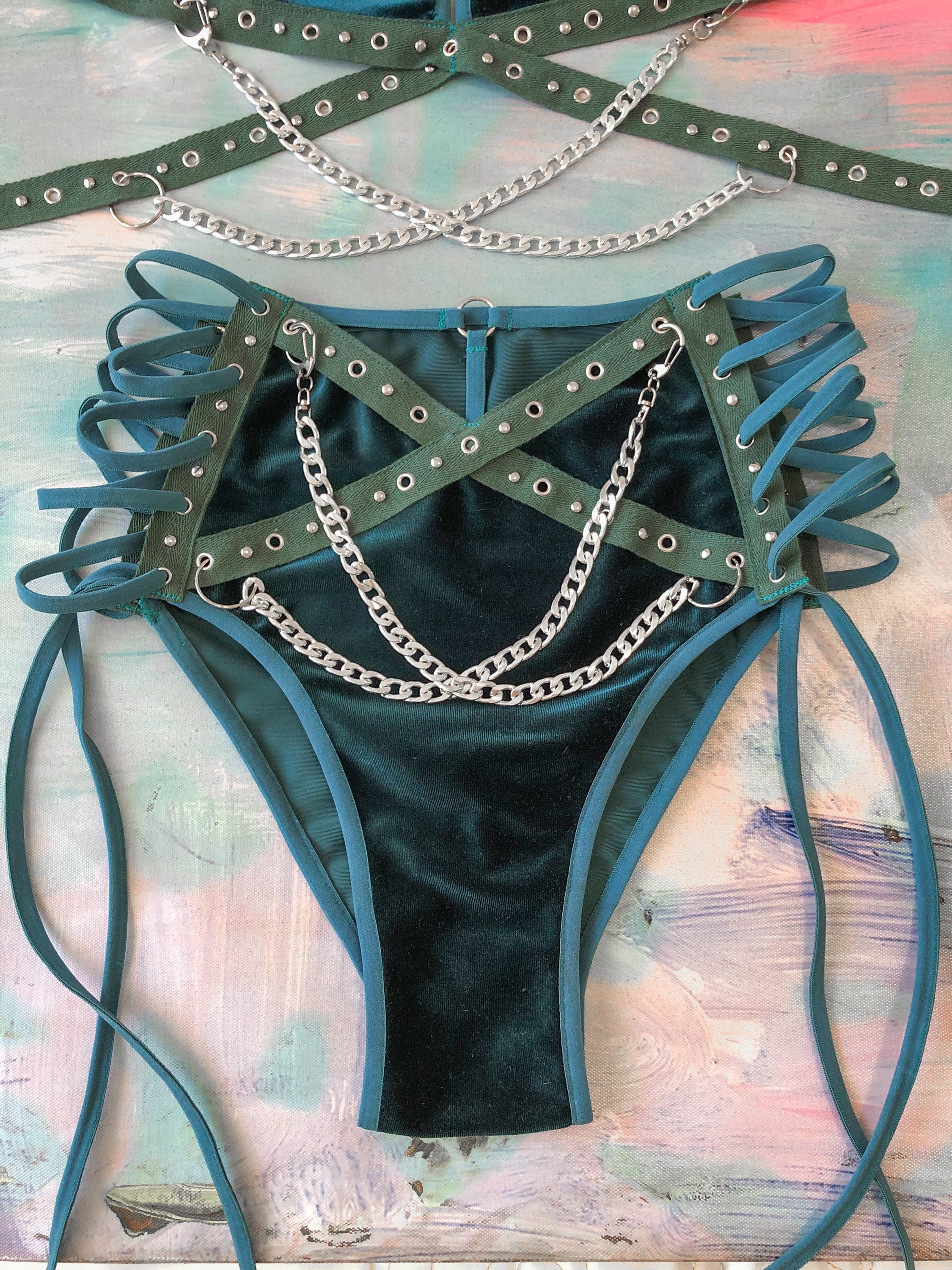 The Grinch Set, 2 Piece Set, Festival Set, Velvet Set, Dark Green ...