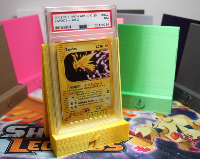 Pokemon PSA Graded Card Stands - Etsy