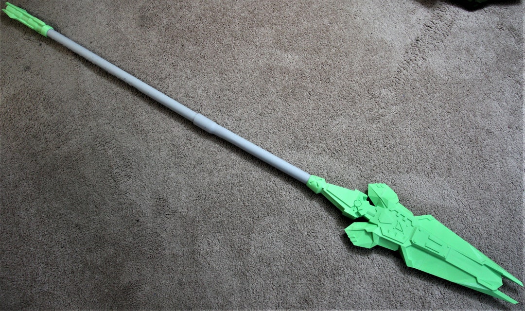 Green Heart Spear Cosplay Prop Rough Kit Custom Length - Etsy