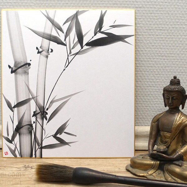 Bamboo Painting - Etsy