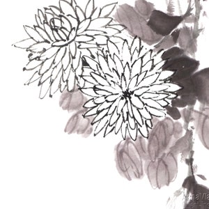 The Four Noble: Orchid Bamboo Chrysanthemum Plum Blossom — Set of 4 ...