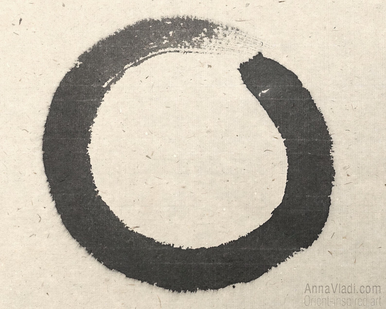 Enso Zen Circle and Lotus Set of 2 Original Oriental - Etsy