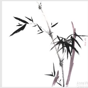 The Four Noble: Orchid Bamboo Chrysanthemum Plum Blossom — Set of 4 ...