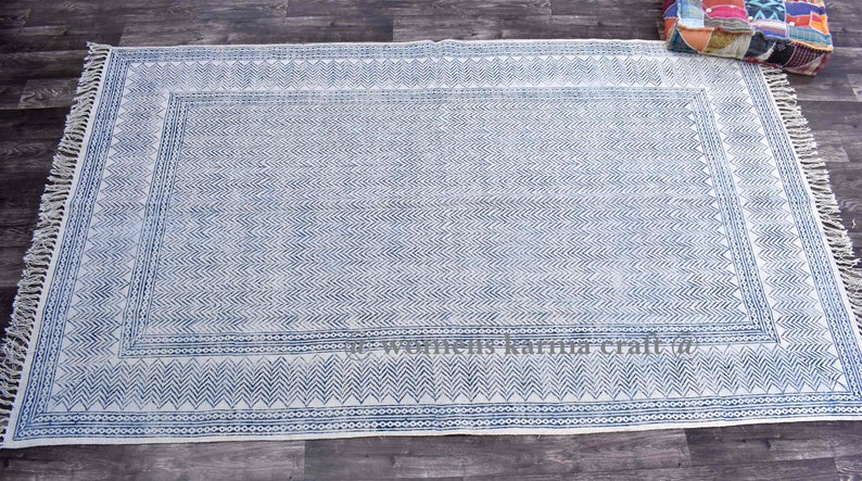 3x5 Ft Rug Handmade Rug Indian Rug Block Printed Rug | Etsy