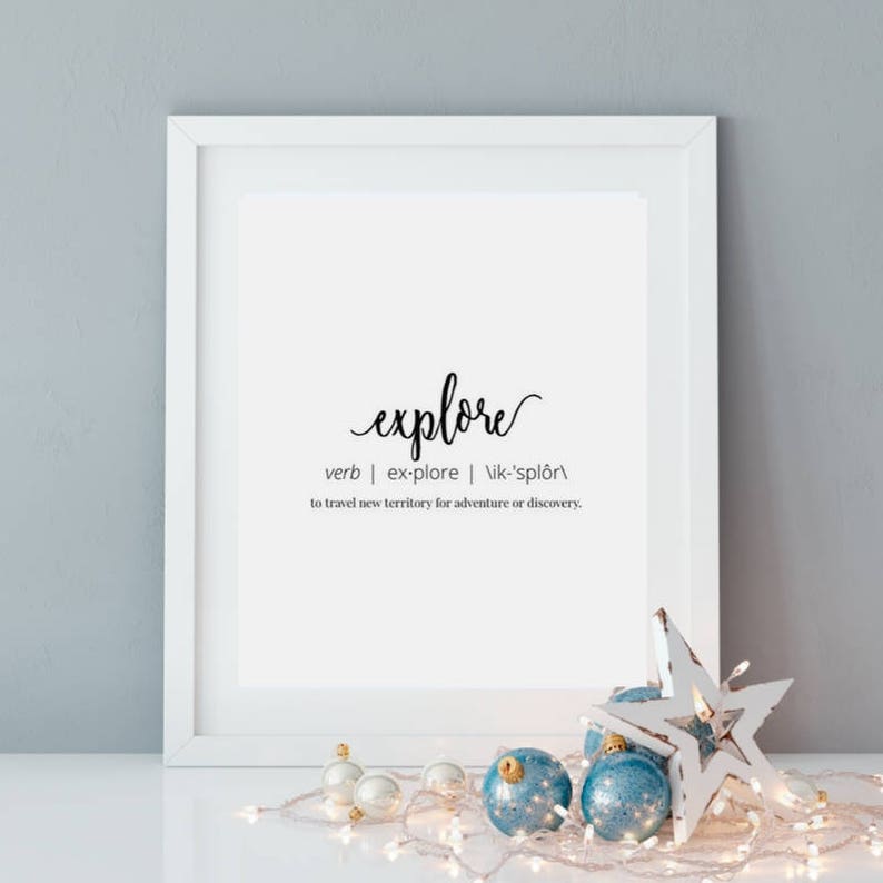Explore Printable Art Printable Wall Art Explore Definition - Etsy