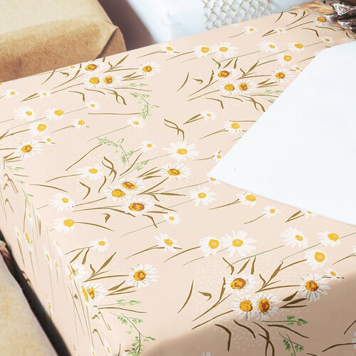 Brown Embossed Wrapping Paper Birthday Gift Wrap Solid - Etsy