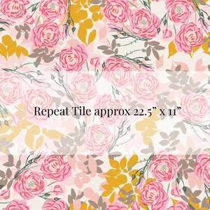 ROADSIDE ROSES a Bright, Colorful Rose Floral Pattern - Seamless Repeat ...