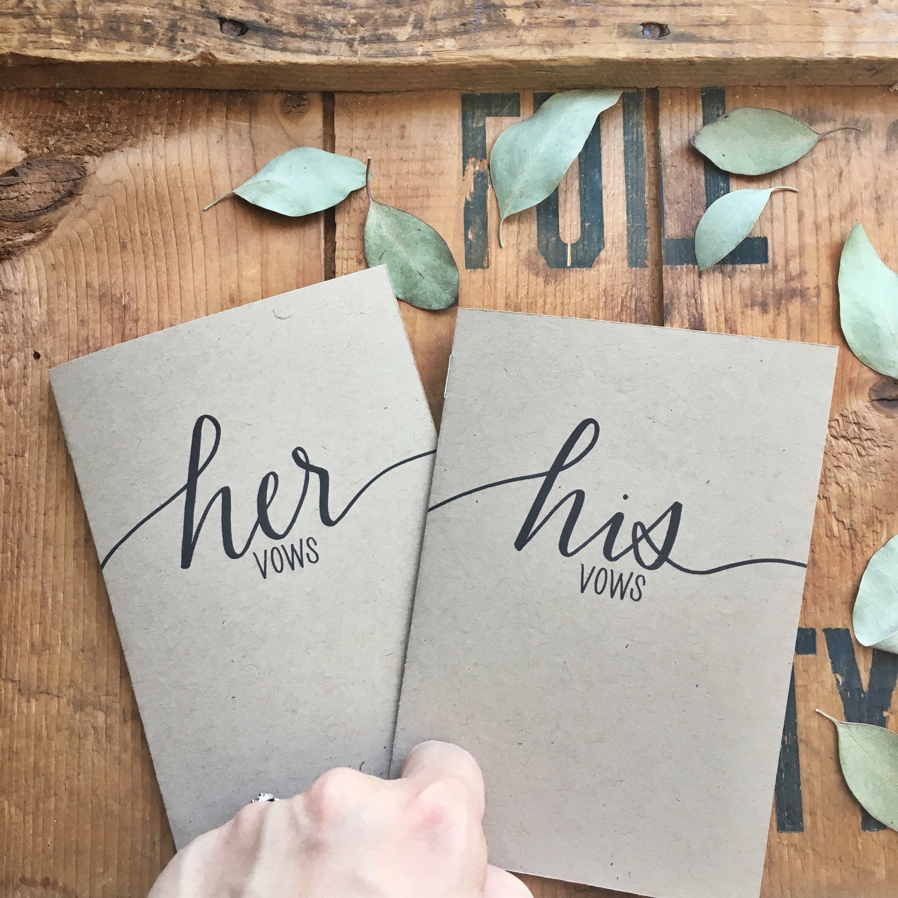 Custom His and Her Vow Cards Vow Card Keepsakes Bride and | Etsy