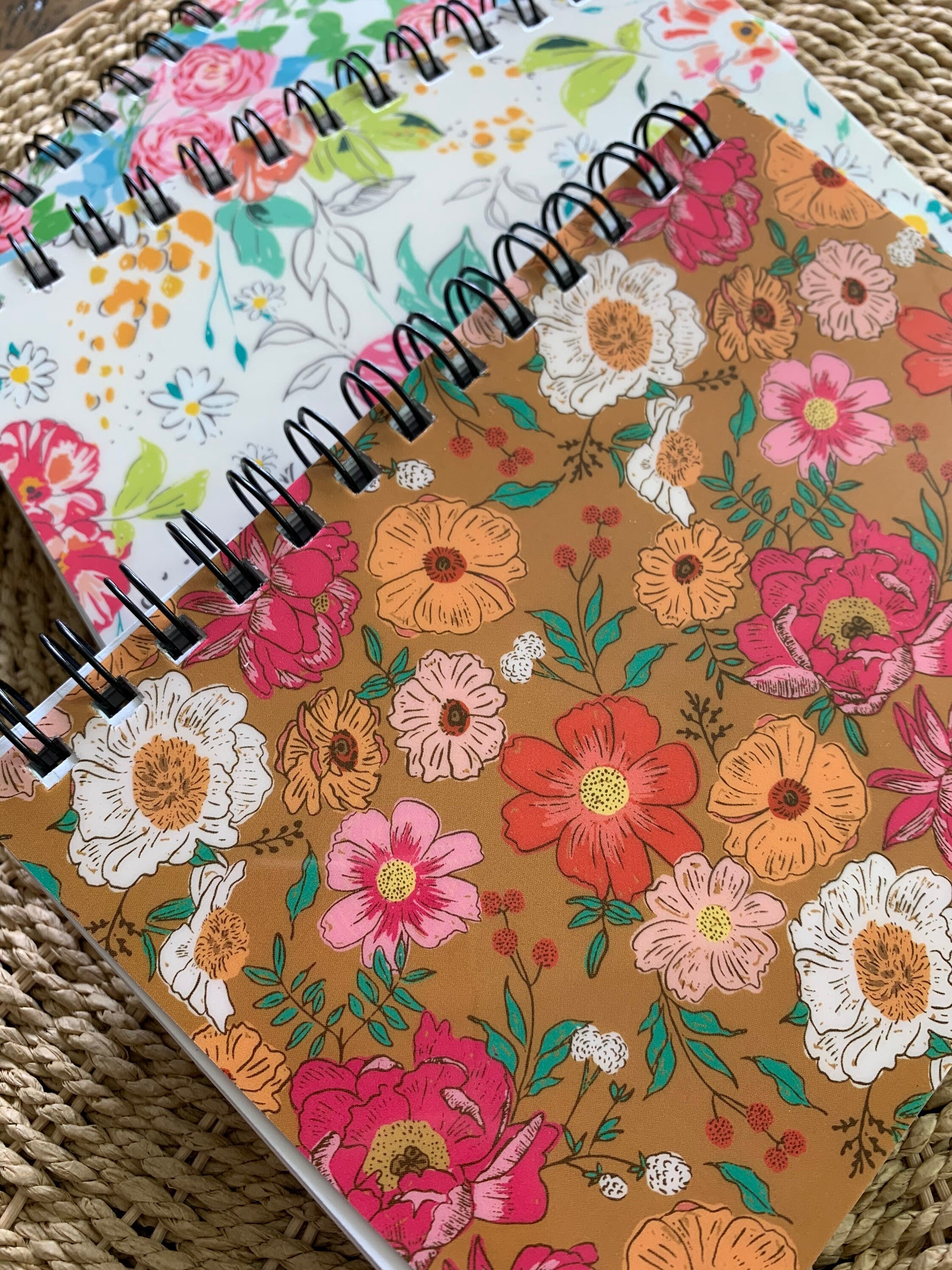 Floral Cover Spiral Bound Journal Notebook Wire Bound - Etsy