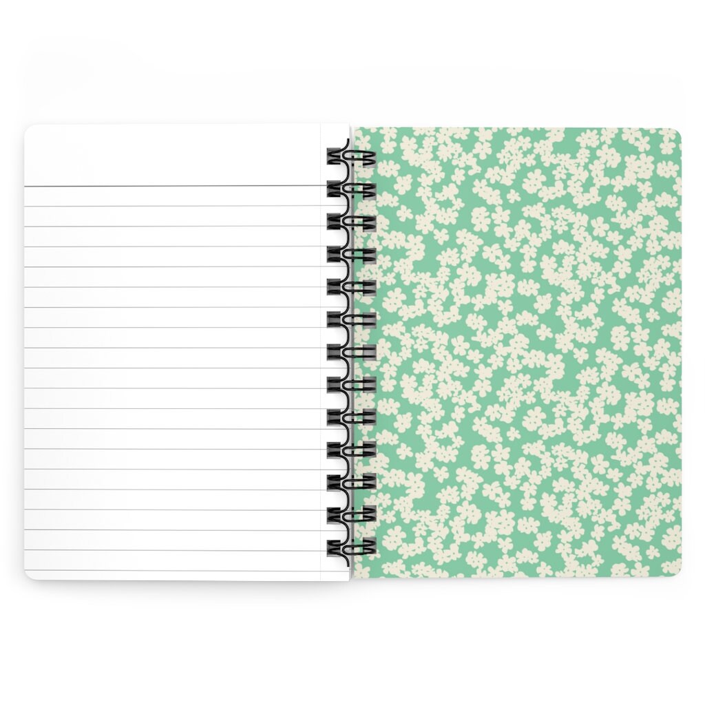 Floral Cover Spiral Bound Journal Notebook Wire Bound | Etsy