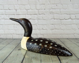 Wooden loon | Etsy