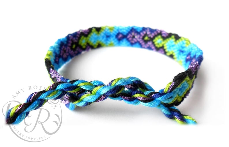 Seaweed Friendship Bracelet Arrow Pattern Ocean Colors - Etsy