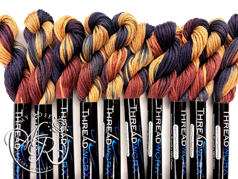 Threadworx Autumn Leaves 1039 - Variegated Embroidery Floss - Etsy