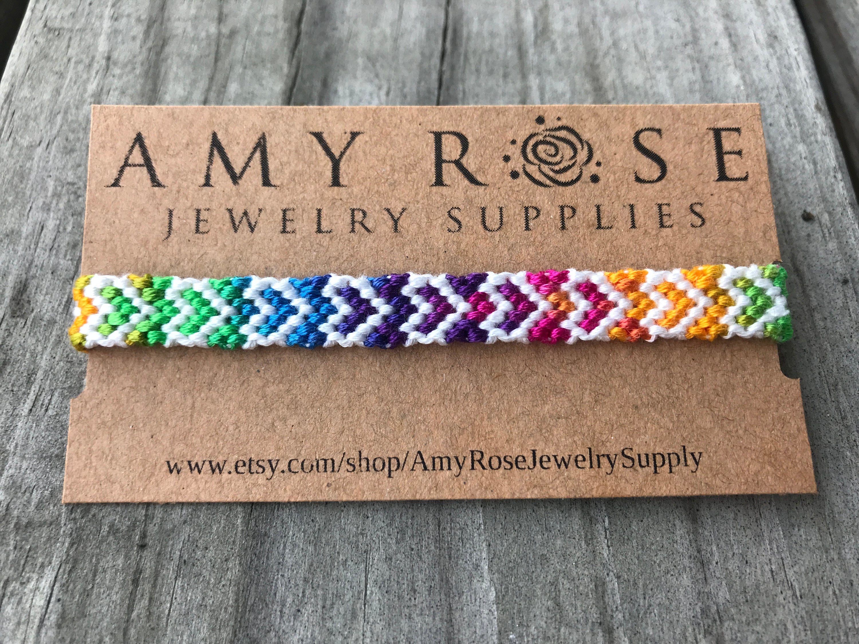 Rainbow heart friendship bracelet store