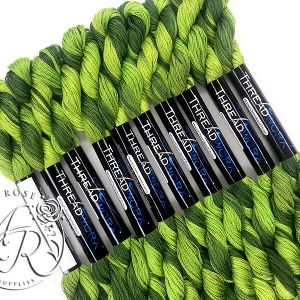 Variegated Green - Etsy
