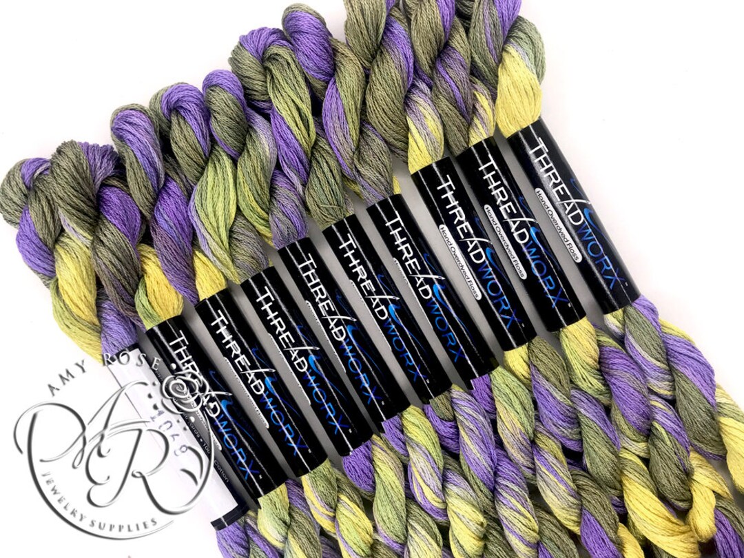 Threadworx Hawaiian Flowers 1068 - Variegated Embroidery Floss - Etsy