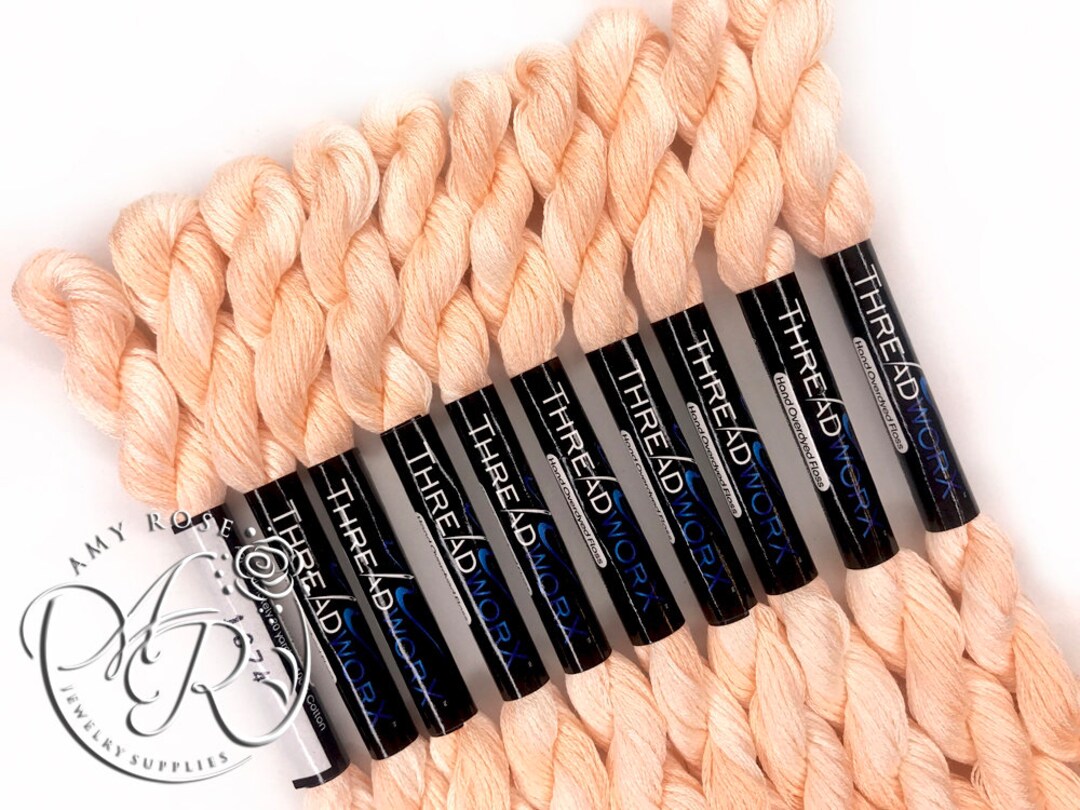 Threadworx Peach Ice 1074 - Variegated Embroidery Floss - Etsy