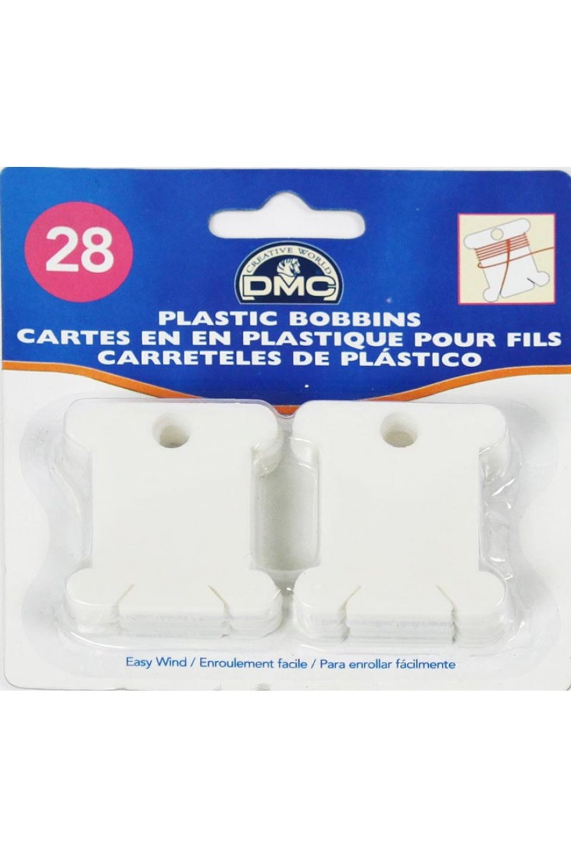 DMC Plastic Bobbins 28 Pack | Etsy