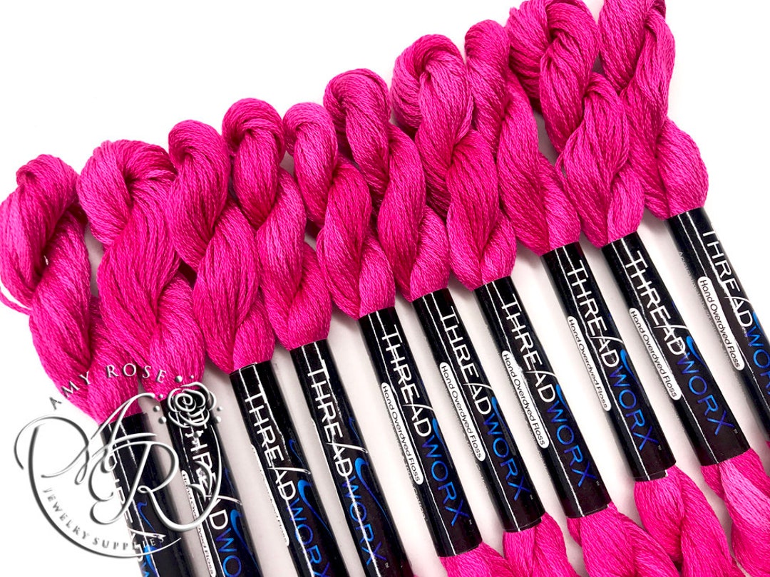 Threadworx Hawaiian Hot Pink 11000 - Variegated Embroidery Floss - Etsy
