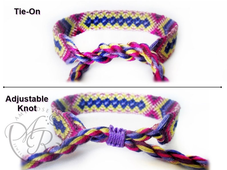 Seaweed Friendship Bracelet Arrow Pattern Ocean Colors - Etsy