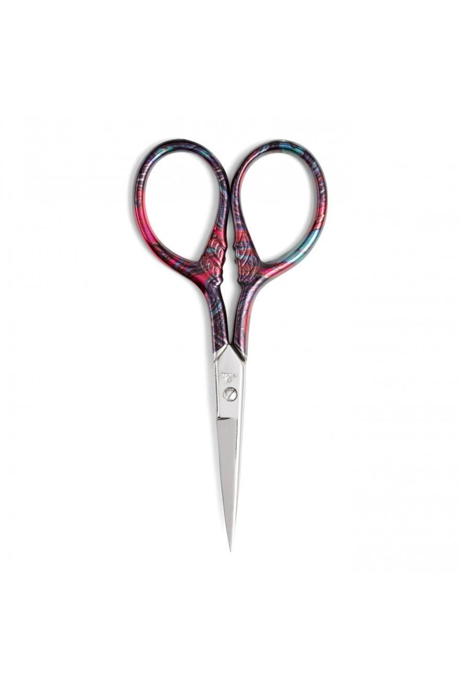 DMC Embroidery Scissors - Marbleized Purple Design - Small 3.75 Inches ...