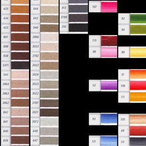 DMC Thread Floss, Choose Your Colors and Quantity - Etsy