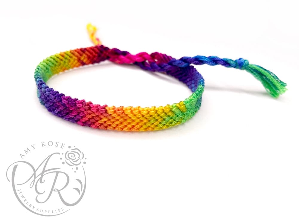 Solid Rainbow Color Changing variegated Friendship Bracelet - Etsy