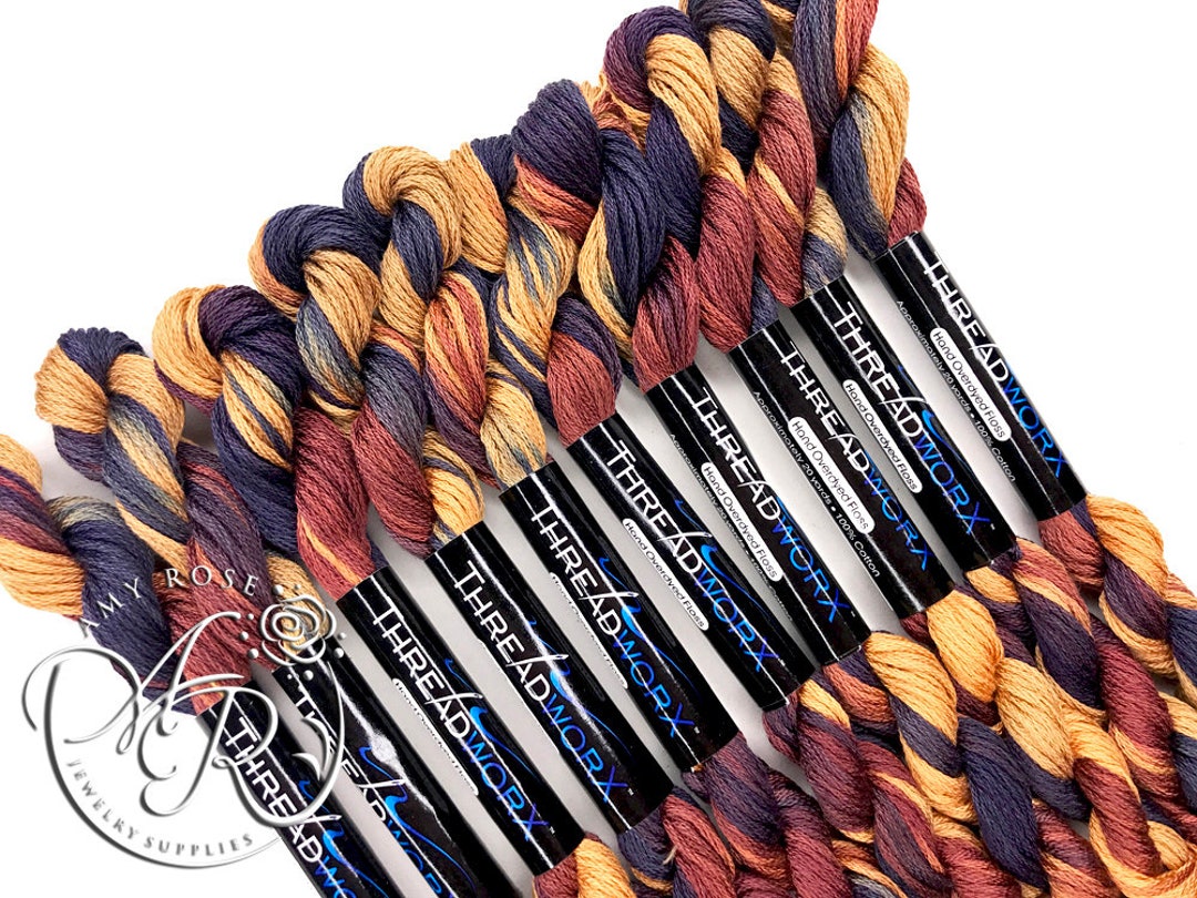 Threadworx Autumn Leaves 1039 - Variegated Embroidery Floss - Etsy