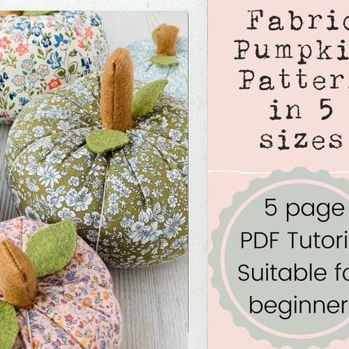 Pumpkin Sewing Pattern PDF - Etsy