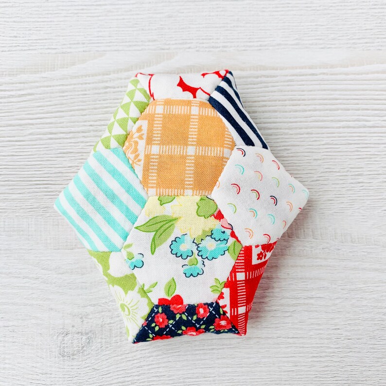 Honeycomb Hand Sewn Patchwork Hexagon Pin Cushion - Etsy