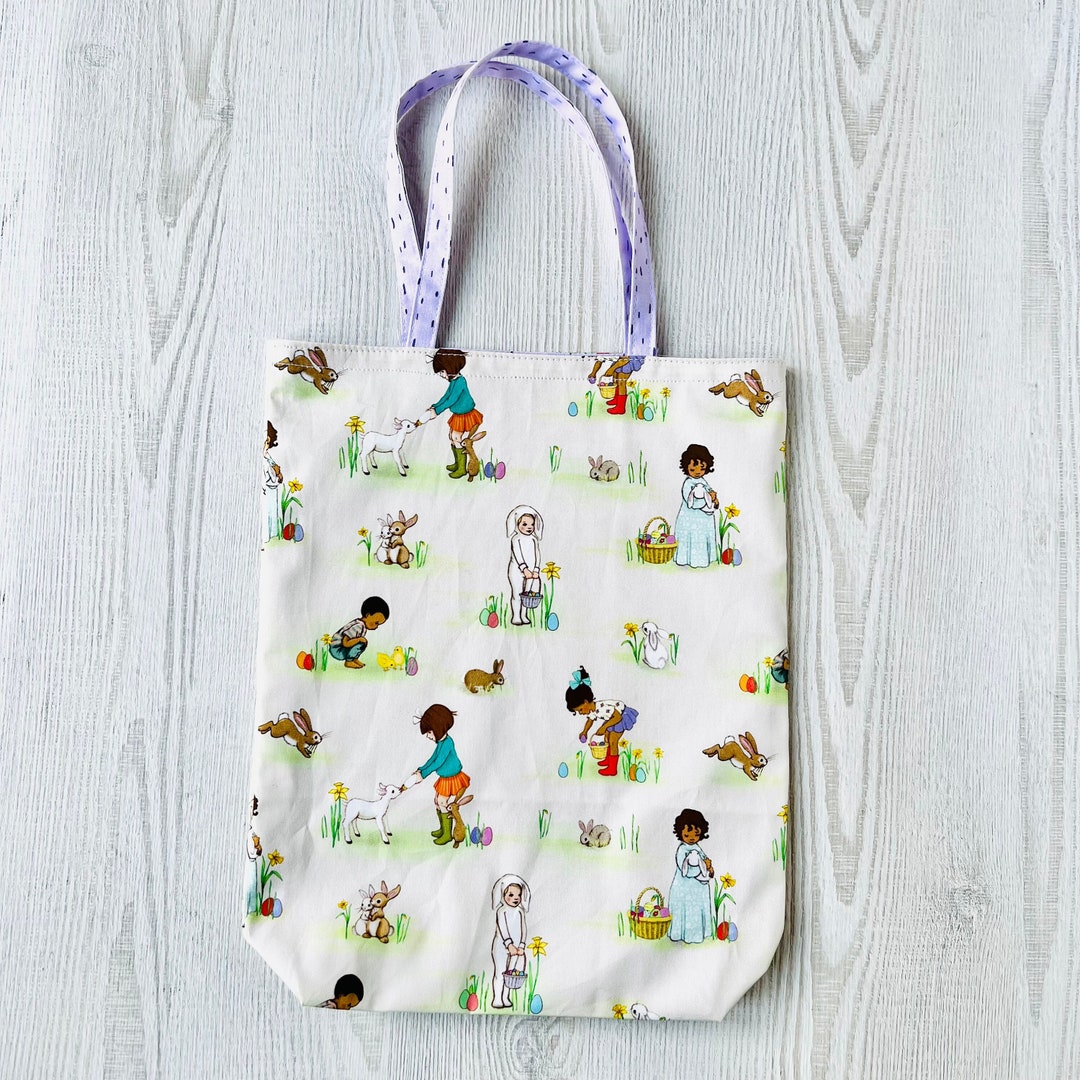Large Easter Tote Bag - Belle & Boo Egg Hunt - Etsy
