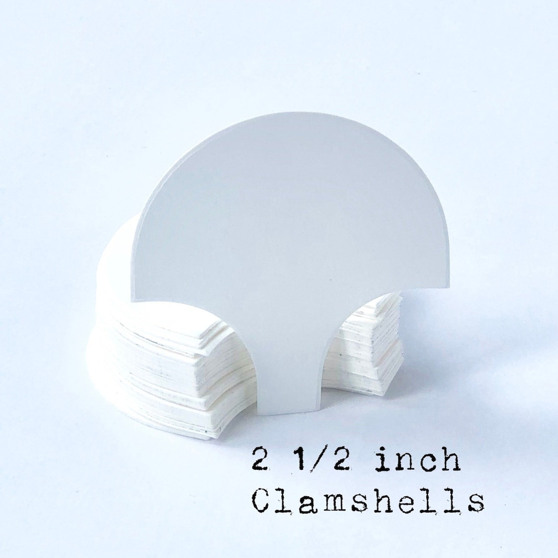 2 1/2 Inch Clamshell Templates for English Paper Pieced Patchwork ...