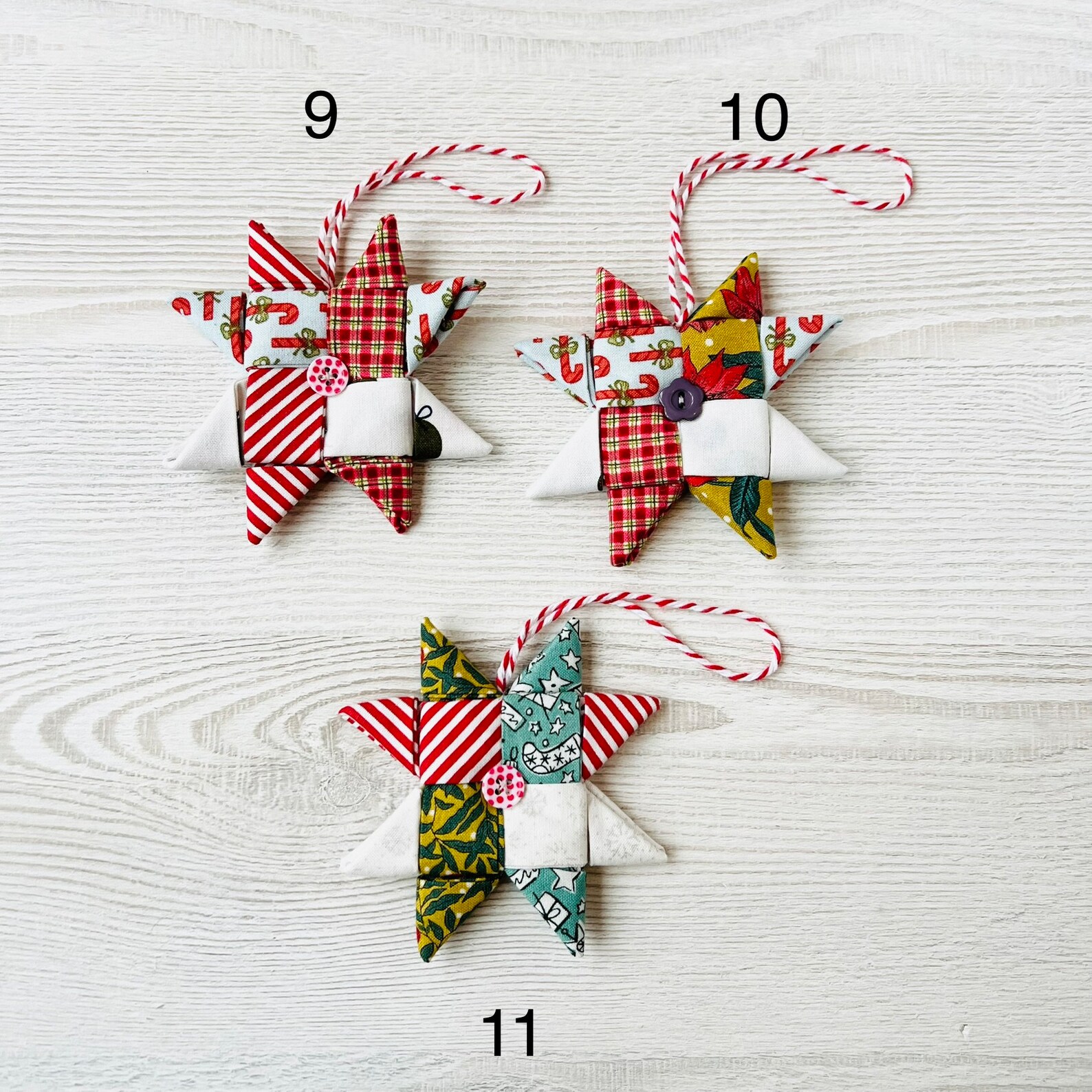 Hotch Potch Fabric Star Ornaments - Etsy UK