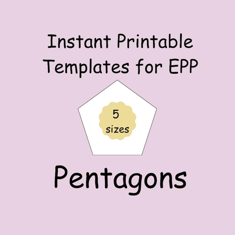 Pentagon Template - Etsy UK