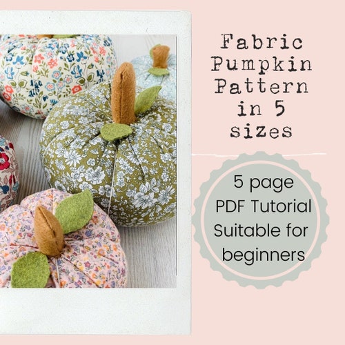 Fabric Pumpkin Patch PDF Pattern - Etsy